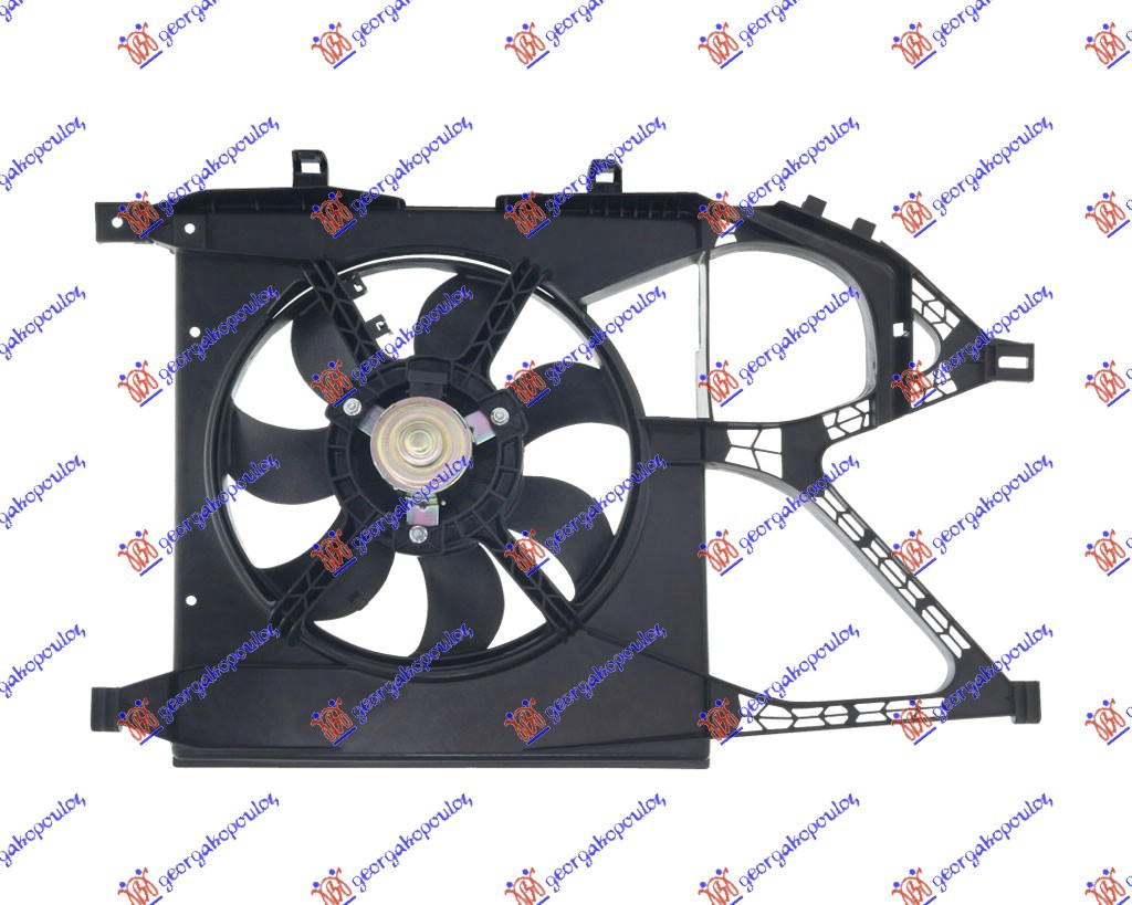 VENTILATOR HLADNJAKA KOMPLET (1.0cc BENZIN) (-AC) (28cm) OPEL CORSA C ...