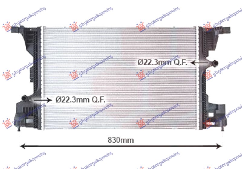 HLADNJAK MOTORA DODATNI BENZIN/DIZEL (632x423) MERCEDES A CLASS (W177 ...